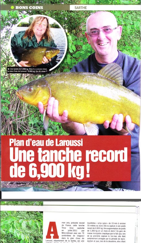 Laroussi tench is confirmed as new world record - Angling Lines Blog 🎣